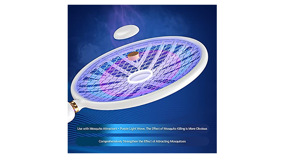 PÜREBLISS Electric Fly Swatter, Distance & Motion Detection, Large ...