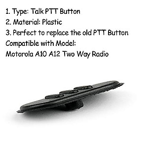 KOOBOOK 1Pcs Talk PTT Launch Key Switch Button for Motorola A10 A12 A10D CP110 Two Way Radio