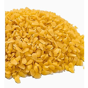 100% Pure Yellow Beeswax Tea Light Candles, Organic, Pure and Natural, Hand Poured and Hand Crafted, gift set ready (Metal, 6ct)