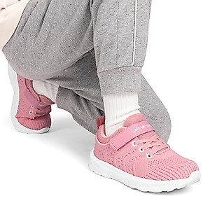 DREAM PAIRS Boys Girls Shoes Kids Tennis EZ-Ons GoGetters Running Athletic School Sneakers for Little/Big Kid,Size 2 Little Kid,Pink,KD18001K