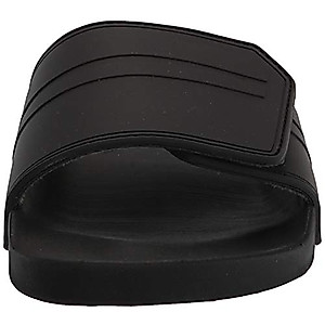 Quiksilver Men's Sandal, Black/Grey/Black Rivi Slide Adjust, 12