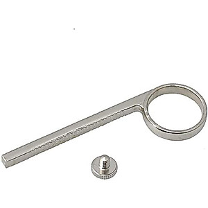 Jiayouy 3 Set B Flat Trumpet Valve Slide Finger Ring with Holder Screw for Trumpet Accessory Replacement