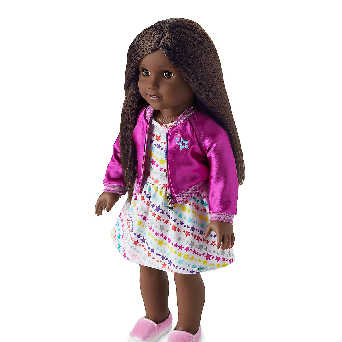 American Girl Truly Me 18-inch Doll #80 with Brown Eyes, Black Hair, and Very Deep Skin with Neutral Undertones, For Ages 6+