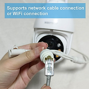 INSEETECH 2K 4MP Security Camera Wireless Outdoor, 2.4GHz Tuya Security WiFi Camera Waterproof, Color Night Vision, 2-Way Audio, Motion Tracking, Floodlight,24/7,16ft Extension Cable