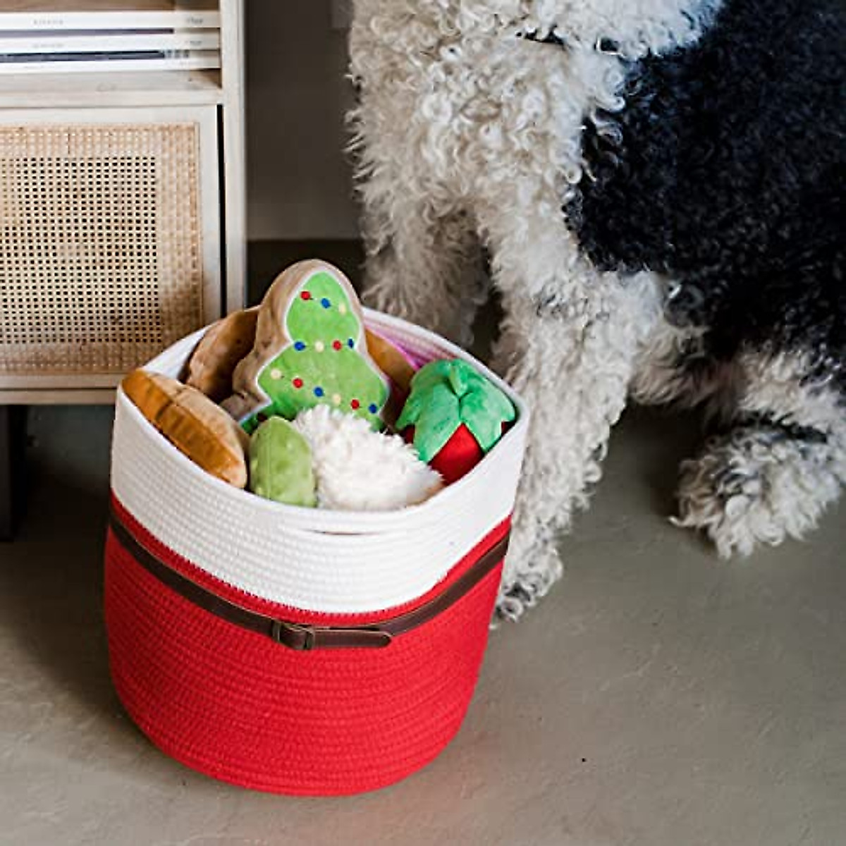 Midlee Santa Rope Basket (Large)
