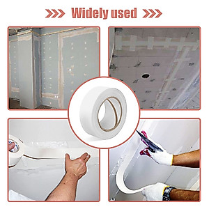 Hubaow Drywall Paper Tape, 2” x 250 ft Ultra-Thin Fiber Paper Drywall Joint Tape for Seam Patch for Wall Sheetrock Ceiling Crack, White