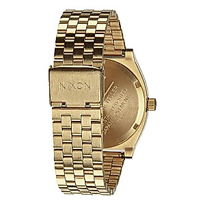 NIXON Time Teller A045 - All Gold / Gold - 100m Water Resistant Men's Analog Fashion Watch (37mm Watch Face, 19.5mm-18mm Stainless Steel Band)