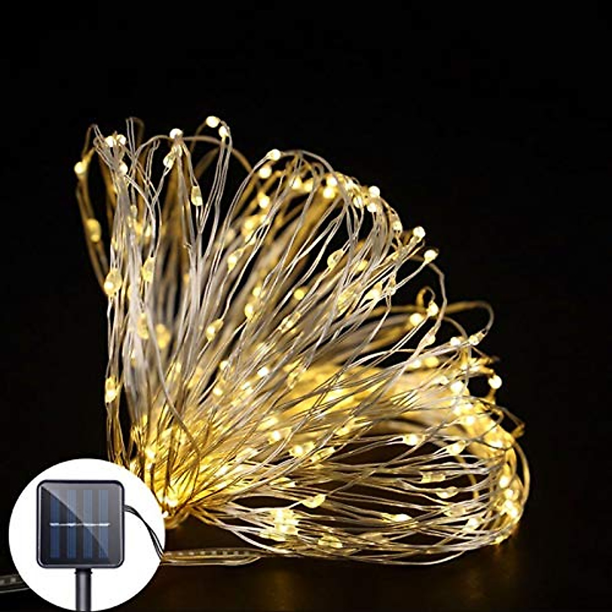 LIUPENGWEI Solar Led Fairy Lights String Lights 8 Lighting Modes Fairy Lights Christmas Lights for Patio, Garden, Home, Wedding, Pathway, Party Garden Ghost Light