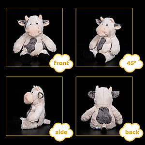 Cow Stuffed Animals Soft Plush Adorable Plush Cow Toy Nursery Doll, Gifts for Girls Boys 17.71 inches