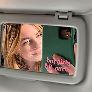 3x Hot Girls, Hit Curbs Rearview Mirror Decal,Vinyl Car Decals For Women,Pink Car Mirror Sticker,Vanity Mirror Stickers,Girl Car Decal,Car Window Decal, Self Affirmations Decal