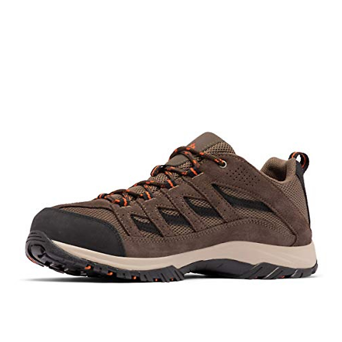 Columbia Mens Crestwood Hiking Shoe Breathable, High-Traction Grip, Camo Brown, Heatwave, 10 US