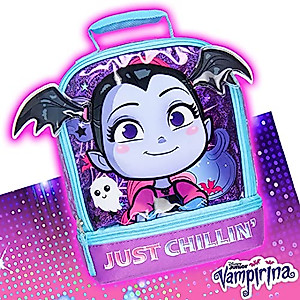 Disney Vampirina Just Chillin' 3D Dual Compartment Insulated Lunch Cooler Bag