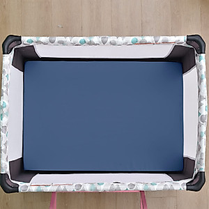 David's Kids 3 Pack Mini Crib Sheets, Ultra Soft Silky Comfy Pack N Play Sheets for Boys Girls Neutral，Universal Fit for Pack N Play, Playard and Mini Crib Mattresses, White & Light Grey & Pink