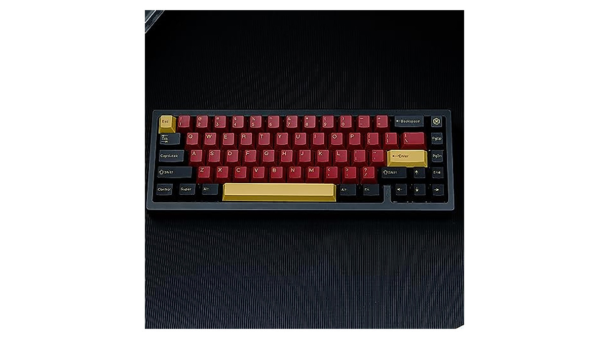 175 Keys Red Samurai Keycaps PBT Double Shot Cherry Profile Keycap for ...