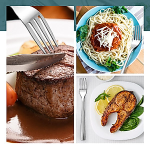 Roshtia 200 Pieces Dinner Forks Set 6.7 Inch Stainless Steel Silverware Fork Metal Cutlery Fork Salad Fork Flatware Fork Table Fork Set for Kitchen Restaurant, Mirror Polished, Dishwasher Safe