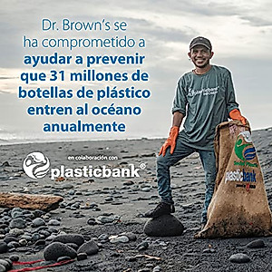 Dr. Brown’s Natural Flow Anti-Colic Options+Narrow 8oz/250mL Baby Bottle + Lovey Gift Set with Level 1 Slow Flow Nipples, Pink