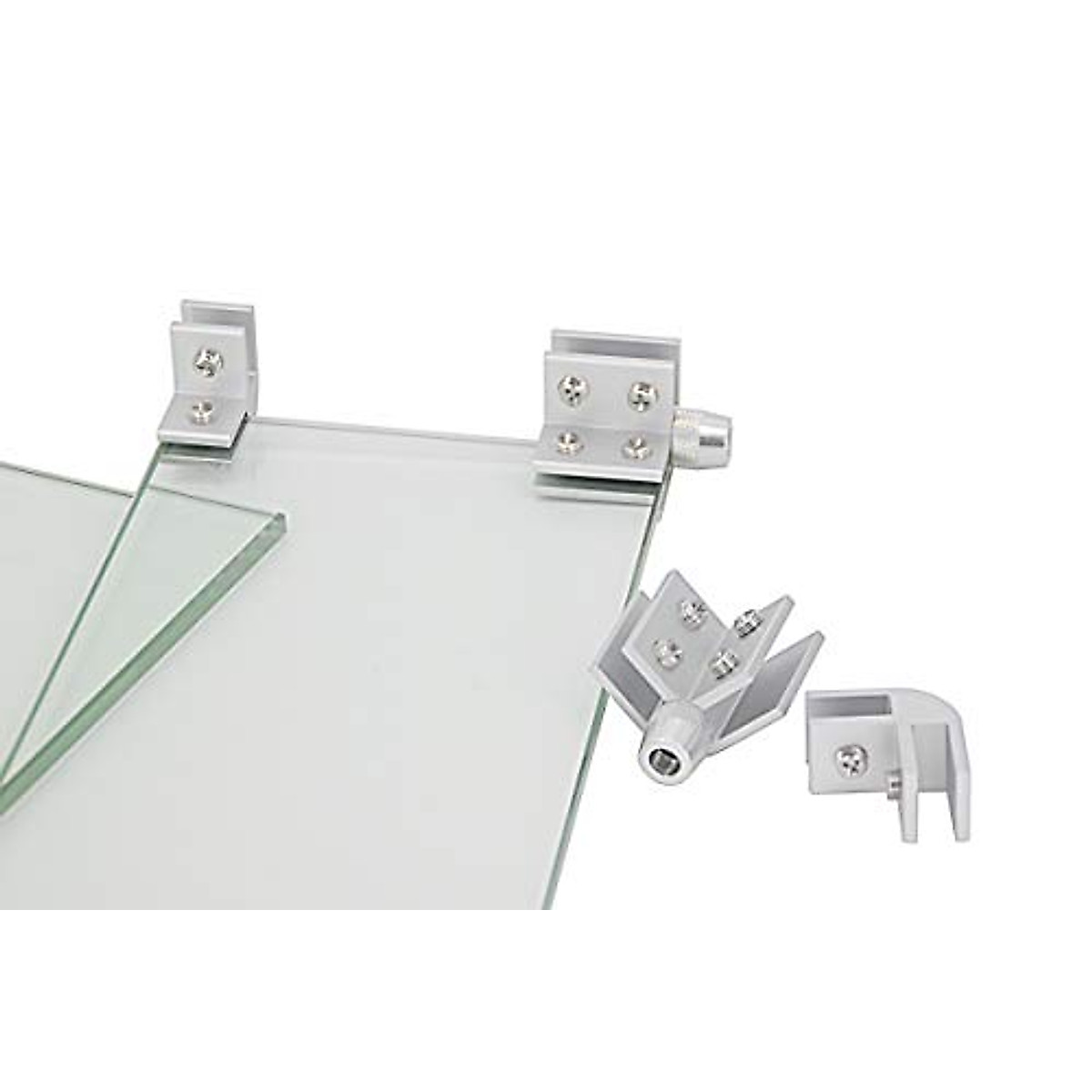 FixtureDisplays® Fire Pit Wind Guard 20 x 20 Inch Fire Pit Wind Guard Square 8 mm Thickness Fire Pit Glass Wind Guard 997G-2D