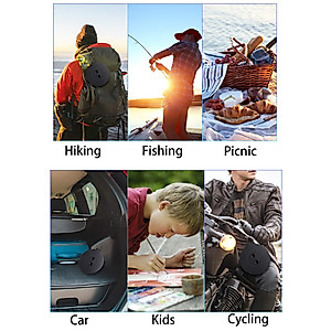 Arcwares Portable Charging Stool with Power Bank and USB Nightlight, Collapsible Retractable Folding Camping Stool Seat for Indoor Outdoor, 4400 mAh Charger for iPhone Android