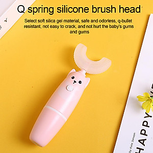 ZITIANY Waterproof Electric Toothbrush Kids, Toothbrush Electric U-Shaped Automatic Toothbrush with 2 Brush Heads