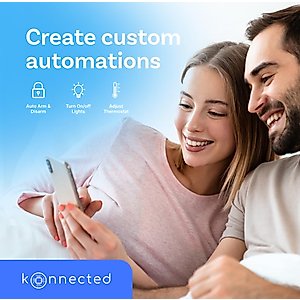 12-Zone Wired Smart Alarm Panel - Konnected Alarm Panel Pro Conversion Kit - Make Wired Alarm System Smart - SmartThings, Alexa - No Batteries or Monthly Subscription - Wi-Fi & Ethernet Connection