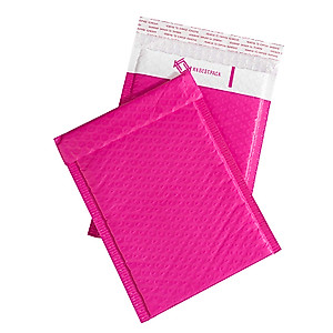 KKBESTPACK 6x10 Pink Poly Bubble Mailers Shipping Envelopes Pack of 25