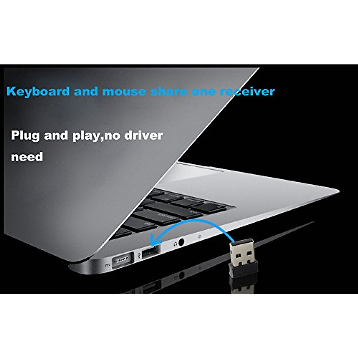 Keyboard Mouse Combos,Soke-Six Waterproof Multimedia 2.4GHz Wireless Gaming Keyboard with USB Cordless Ergonomic Mouse DPI Control for Desktop PC Laptop(White)