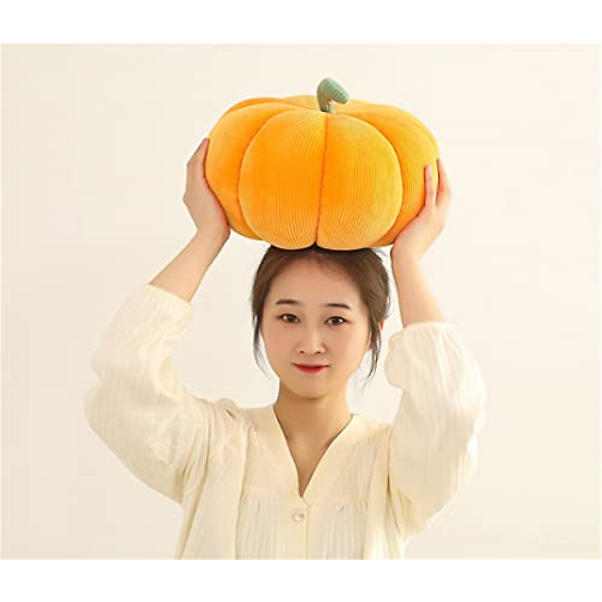 YILANLAN Cute Pumpkin Pillow Decorative Pillow Sofa Pillow Car Pillow Office Cushion (55 cm/21.7 inch, Orange)