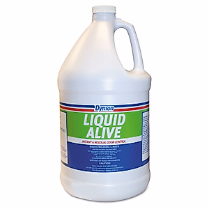Dymon 33601 LIQUID ALIVE Odor Digester, 1gal Bottle, 4/Carton
