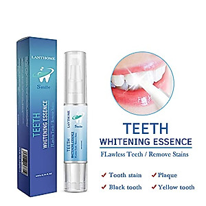 LANTHOME Teeth Whitening Pen - Teeth Whitening Essence Pen, Herbaluxy Teeth Whitening Gel, Travel Tooth Whitening Pen, Beautiful White Smile (3pcs)