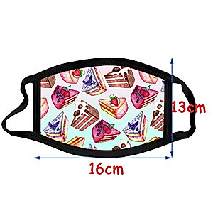 5/10PCS Fashion Halloween Classic Pattern Face Bandanas Washable Reusable Facewear for Kids Boy Girl (5PC,c)