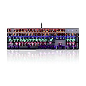 XYLXJ RGB Compact Gaming Keyboard, USB Wired 104 Keys Gaming Keyboard LED Backlit Gaming Keyboard for Laptop PC Computer Game and Work