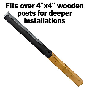 Mail Boss 7506 Mail Manager Security Mailbox and 7121 Mounting Post, Black