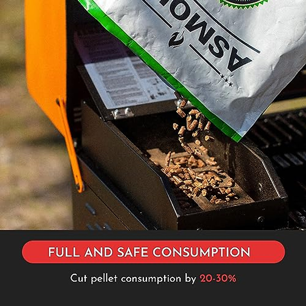 Portable Pellet Grill & Smoker - ASMOKE AS350 256 sq. Pellet Smoker w/Meat Probe, ASCA System™ Smoker Grill, Easy to Set Up & Clean Portable Smoker, Auto Temp Control 8-In-1 Wood Pellet Grill, Blue