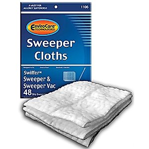 EnviroCare Sweeper Cloth Replacements Designed to fit Swiffer Sweepers and Sweeper Vacs (48 Pack)