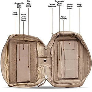 Tacticon Drop Pouch Elite | Combat Veteran Owned Company | Dangler Pouch Compatible with Any Vest with Hook and Loop at Front