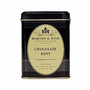 Harney & Sons Loose Leaf Black Tea, Chocolate Mint, 4 Ounce