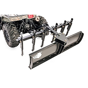 Black Boar ATV/UTV Scrape Blade Implement, Adjusts 0, 7.5 or 15 Degrees in Either Direction, Use to Cultivte, Establish Food Plot, Maintain Your Land (66005)