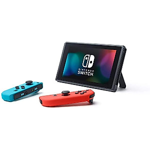 Nintendo Switch Deluxe Holiday Game Bundle: Nintendo Switch with Neon Blue and Neon Red - 6.2" Touchscreen LCD Display + Nintendo Switch Minecraft game + Mario Kart 8 game and T.F. Card