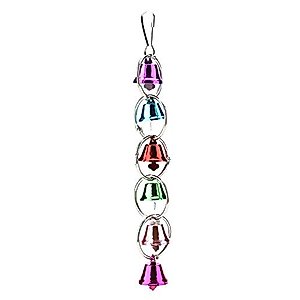 Unibell Parrot Toy Bird Toys Hanging Bells Toy Parrot Toy Suitable for Parrots and Birds