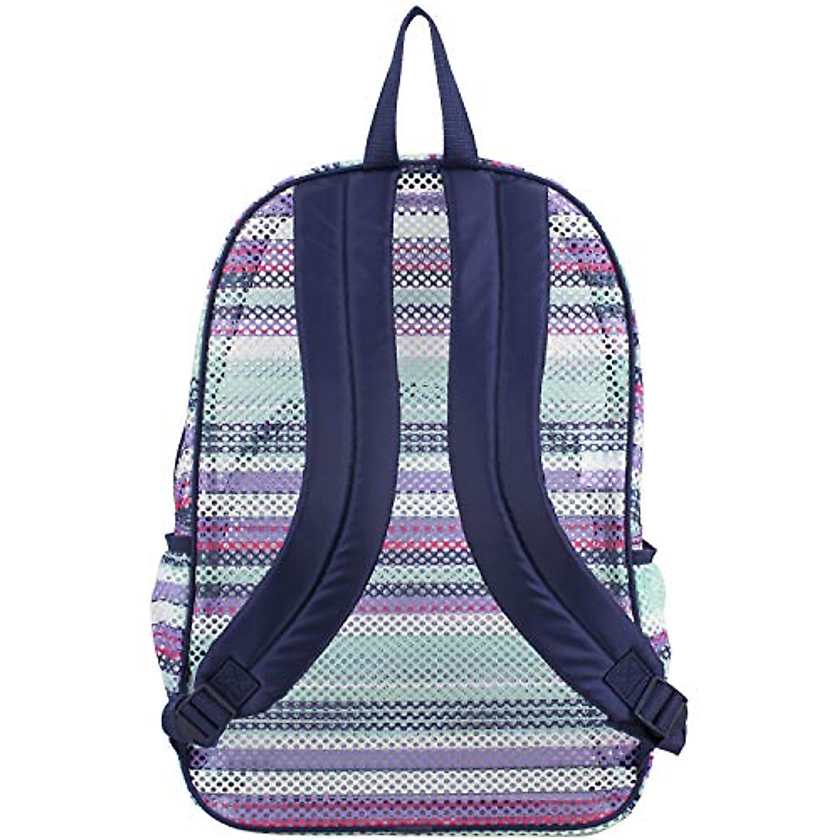 Eastsport Mesh Backpack With Adjustable Padded Shoulder Straps, Blue/Candy Stripe One Size