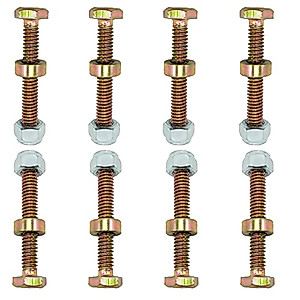 (Pack of 8) 1501216MA 1501216 Shear Pins & Nuts Kits for AYP Craftsman Murray 9524MA 301172 301172MA 722130 Snow Throwers
