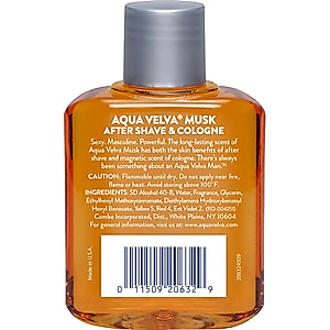 Aqua Velva Musk After Shave Cologne 3.5 oz by Aqua Velva