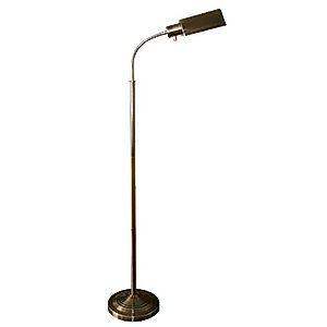 daylight24 402051-07 Natural Daylight Battery Operated Cordless Floor Lamp, Antique Brass