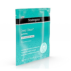 Neutrogena Deep Clean Purifying Hydrating Hydrogel Mask,1.0 Ounce Each (12 pack)