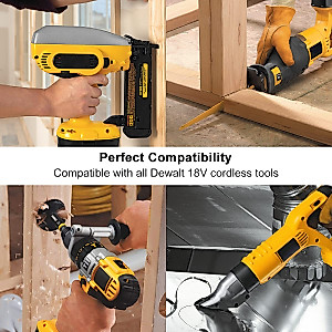 ANTRobut 2 Pack 6500mAh 18V Lithium Battery DC9096 Replacement for Dewalt 18V Battery XRP DC9099 DW9096 DW9098 DW9099 DW9095 Replacement 18 Volt Dewalt Batteries