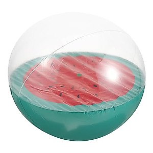 Alasum 1pc Watermelon Beach Ball Outside Toy Kids Swimming Pool Beach Balls for Kids Beach Pool Party Toy Summer Water Toy Watermelon Water Ball Inflatable Beach Ball Toy Inflatable Ball