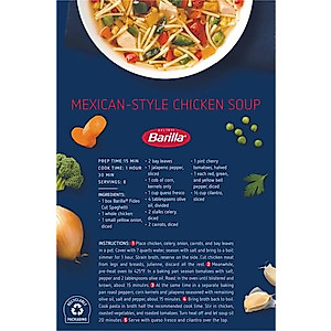 Barilla Fideo Cut Spaghetti Pasta, 16 oz. Box - Non-GMO Pasta Made with Durum Wheat Semolina - Kosher Certified Pasta