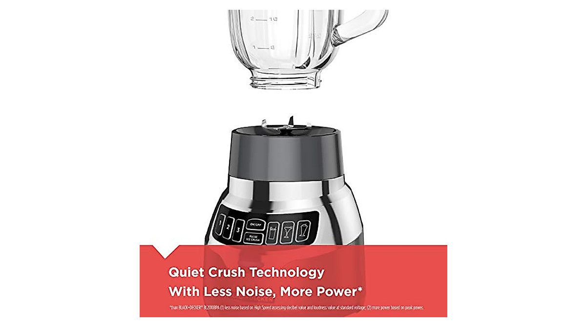BLACK+DECKER PowerCrush Digital Blender with Quiet Tech