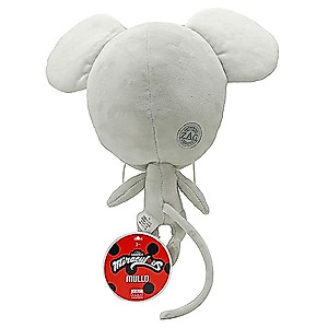 Miraculous Ladybug - Kwami Mon Ami Mullo, 9-inch Mouse Plush Toys for Kids, Super Soft Stuffed Toy with Resin Eyes, High Glitter and Gloss, and Detailed Stitching Finishes (Wyncor)