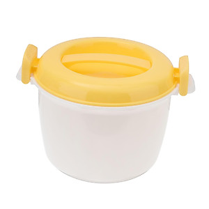 VINTORKY Rice Cooker Microwave Pasta Maker Microwave Safe Steamers Portable Microwave Rapid Rice Cooking Pasta Pot Microwave Rice Steamers Microwave Cup Cooker Office Plastic Food Non Stick